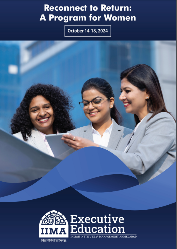 Women Returnship Program | IIMA's Return to Work Program 2024